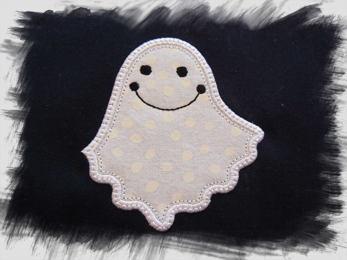 Halloween Ghost Applique Machine Embroidery Design - Etsy