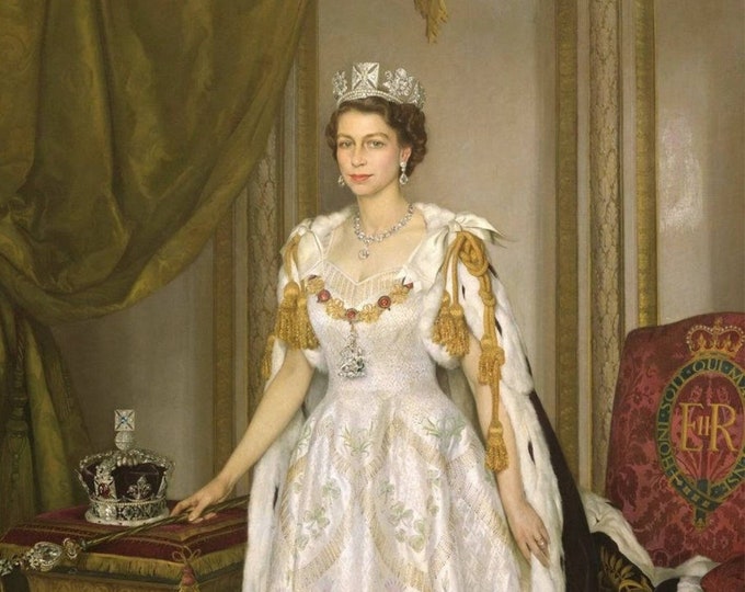 Queen Elizabeth II 1926 - 2022 Cross Stitch Pattern or Photoprint/iron ...