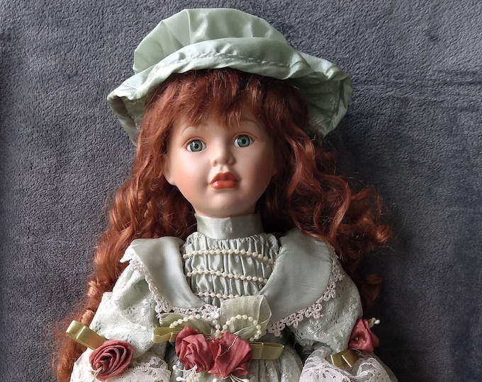 Vintage Porcelain Doll, Monica, From Le Jardine Collection. Complete ...