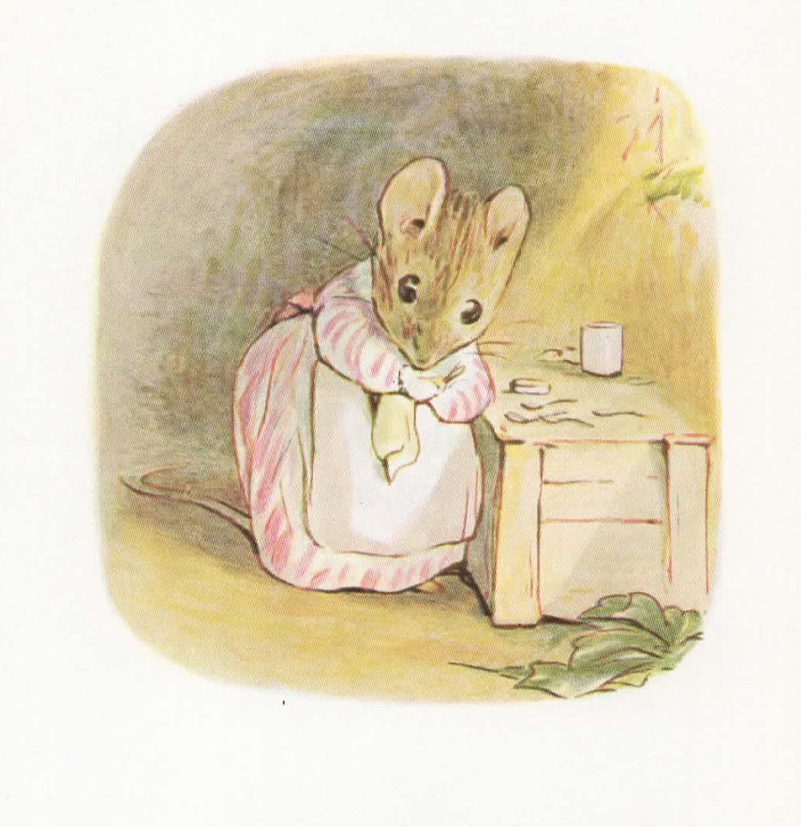 Mrs Tittlemouse original Vintage print from 1970's by | Etsy
