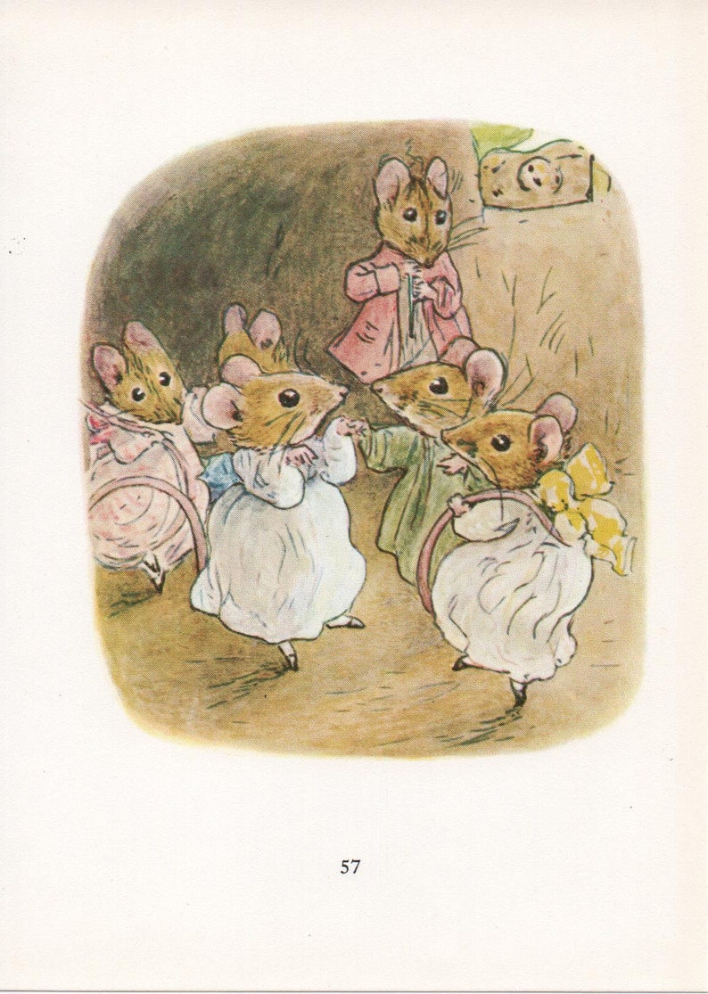 Mrs Tittlemouse Original Vintage Print From 1970's by | Etsy