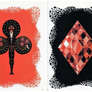 Erte Original Classic Print. 1970's Double Sided Print From PRECIOUS ...