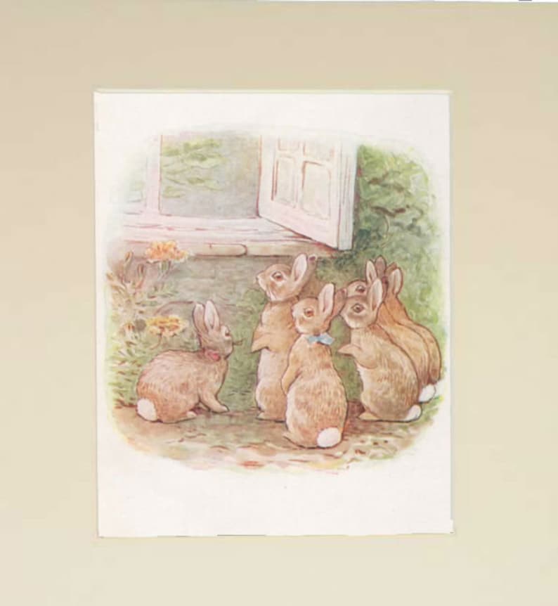 The Tale of the Flopsy Bunnies Original Vintage Print From - Etsy
