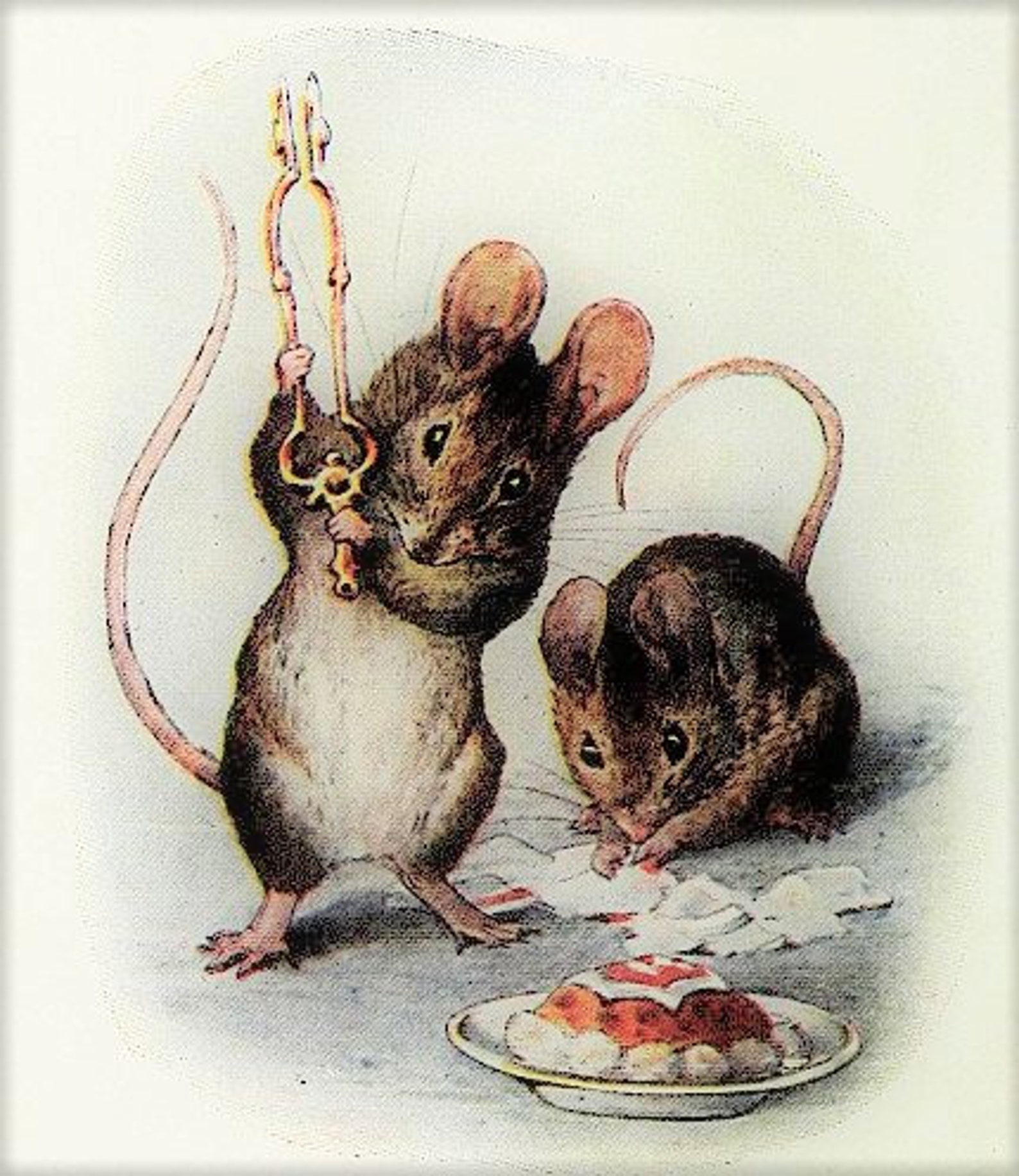 The Tale of Two Bad Mice Original Vintage Print From - Etsy