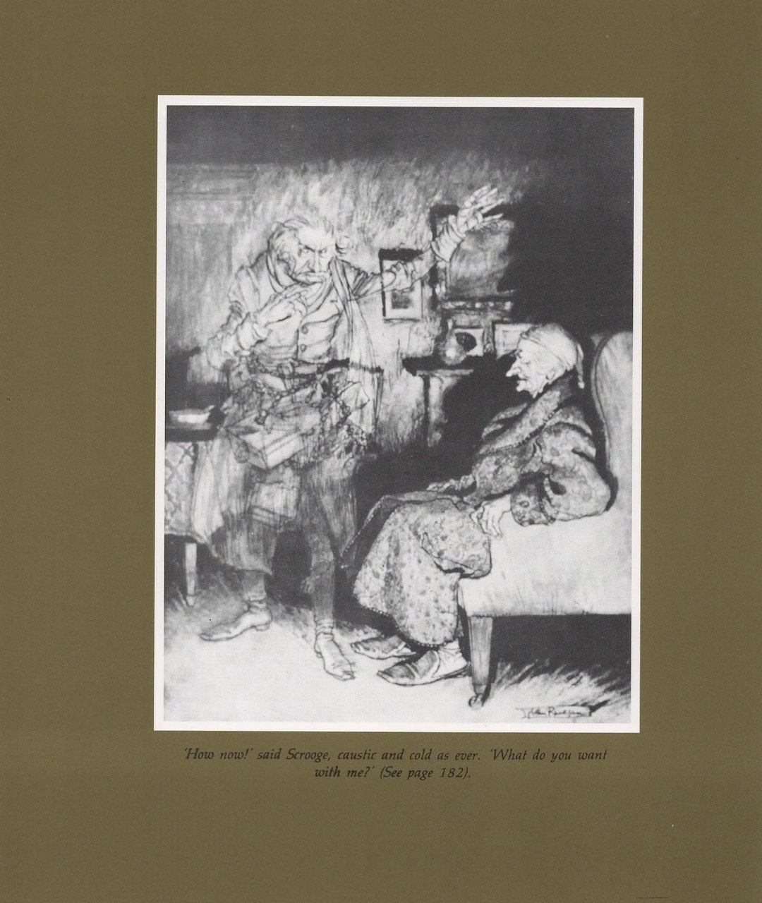 A Christmas Carol Illustrations by Arthur Rackham Original Vintage 1972 ...