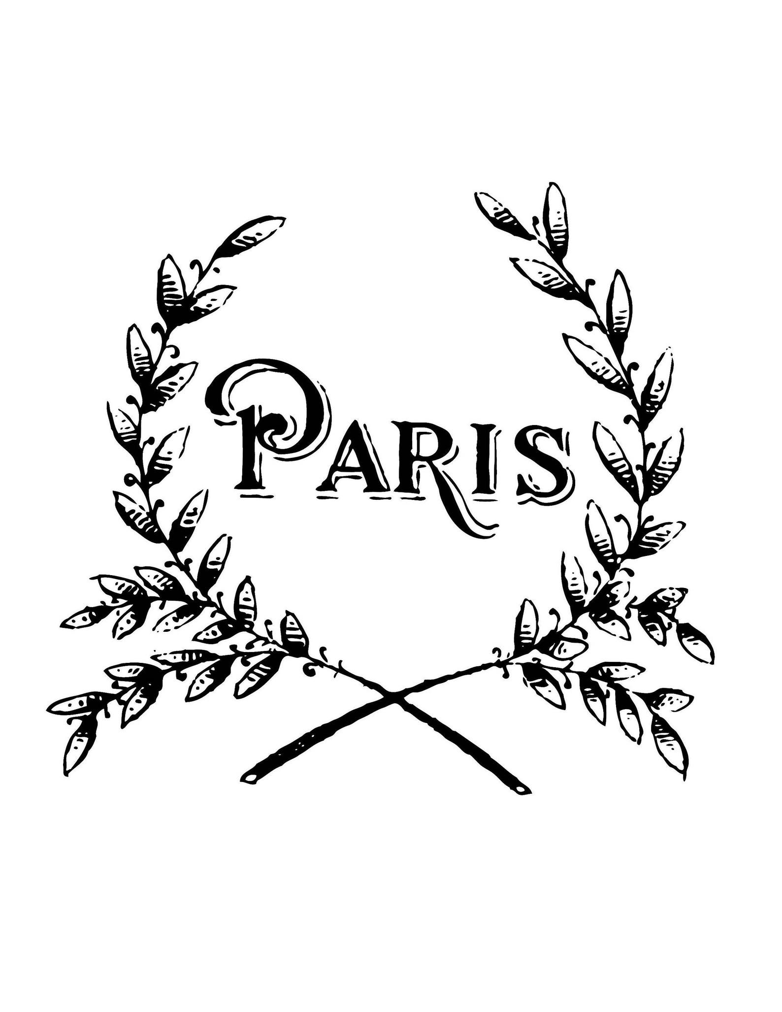 French Vintage Typography Advert Shabby Chic Supplied as Iron on ...