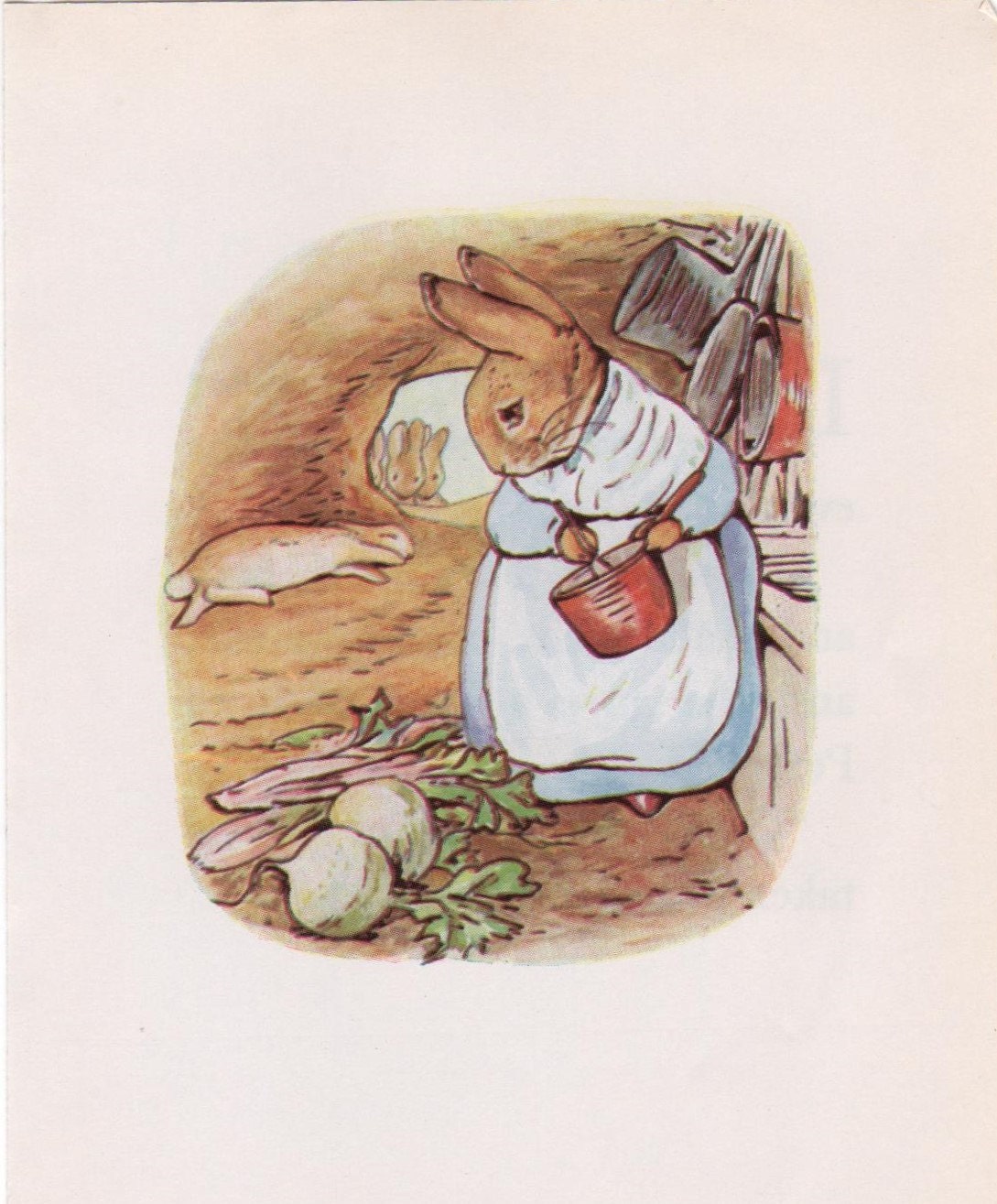 The TALE of PETER RABBIT Original Vintage Print 1910 in Cream - Etsy