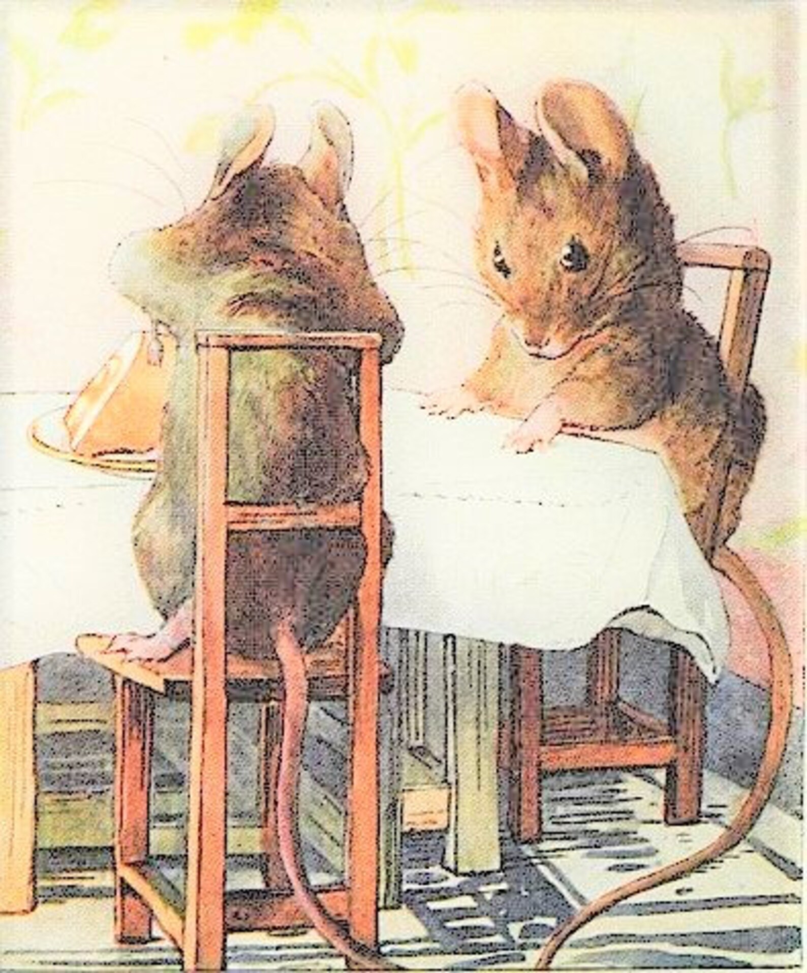 The Tale of Two Bad Mice Original Vintage Print From - Etsy