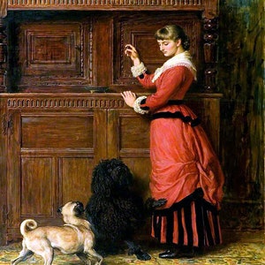 Briton Riviere, SYMPATHY (+9 More) Cross Stitch Pattern/photoprint/iron ...