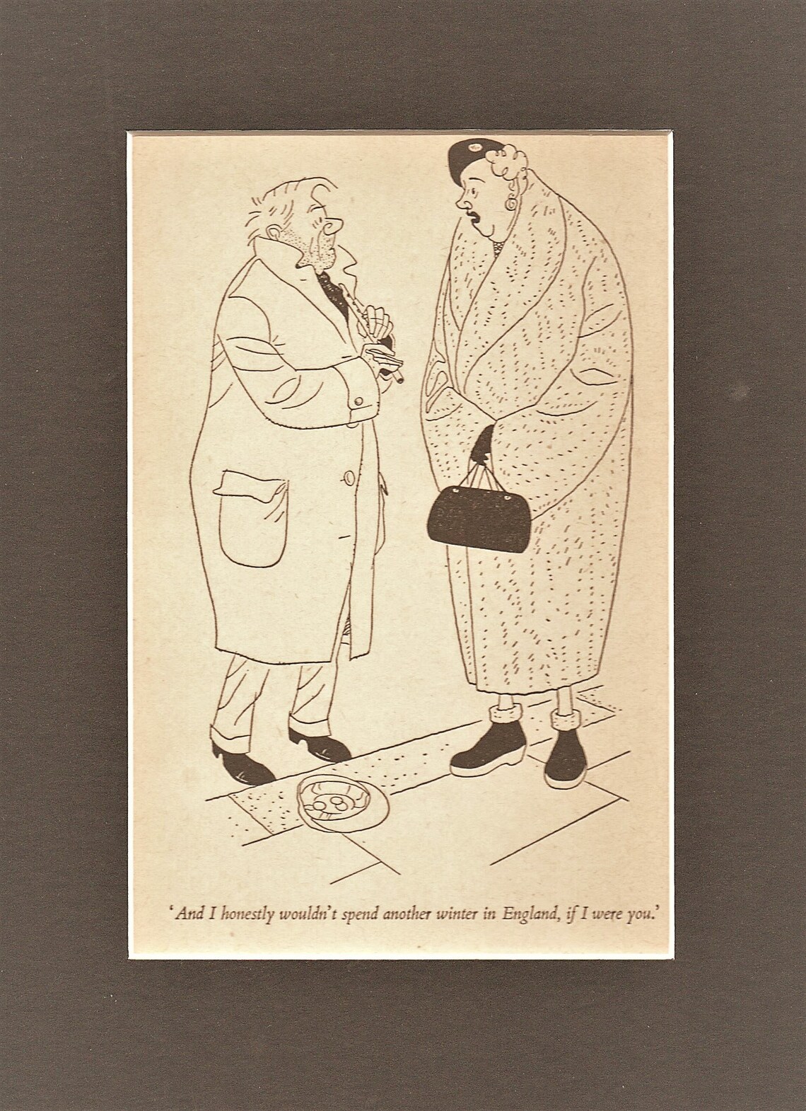 Original Vintage 1957 Nicholas Bentley Caricatures, - Human Cartoons ...