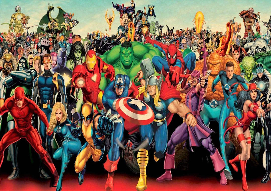 Super Heroes Cross Stitch Pattern or Photoprint/iron on Transfer ...