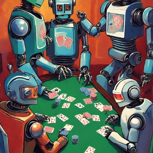 Aliens & Robots Playing Poker , Choose a Picture Then Choose Either a ...
