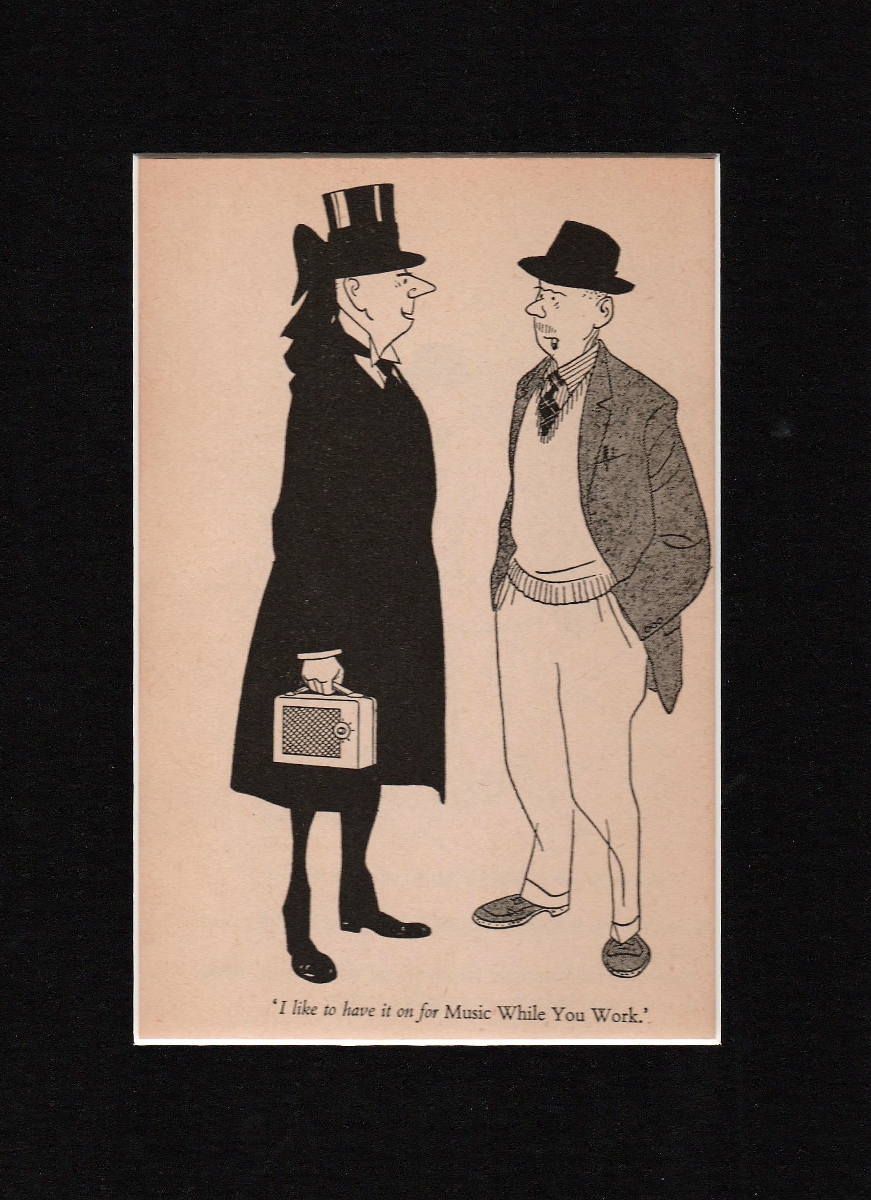 Original Vintage 1957 Nicholas Bentley Caricatures, - Human Cartoons ...