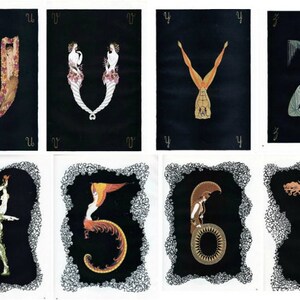 Erte Original Classic Print. 1970's Double Sided Vintage Print From THE ...