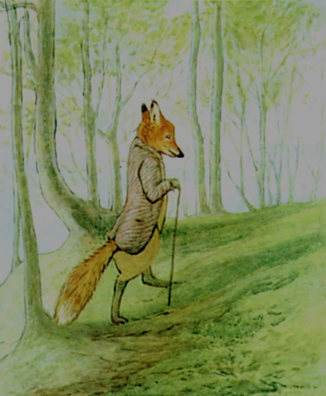 The Tale of Mr Tod the Fox Original Vintage Print From - Etsy