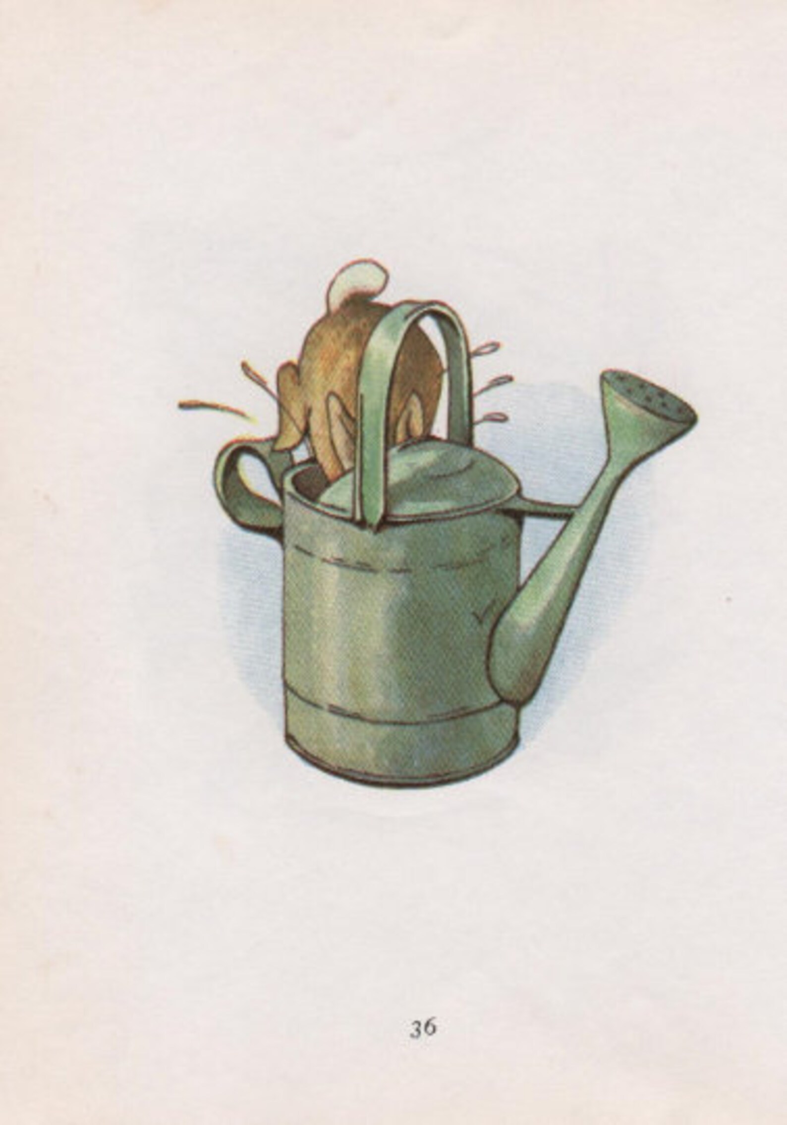 The TALE of PETER RABBIT Original Vintage Print 1910 in Cream Card ...