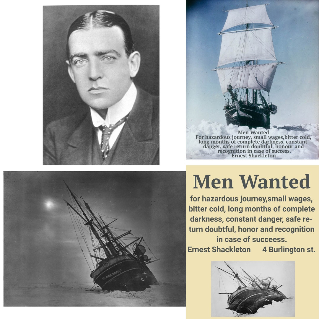 Sir Ernest Shackleton and His Ship THE ENDURANCE Choose From 8 - Etsy