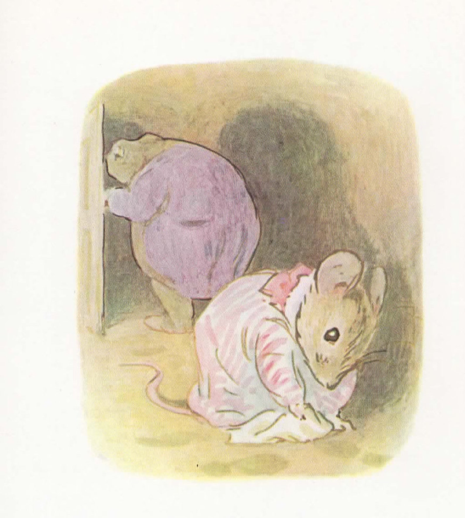 Mrs Tittlemouse original Vintage print from 1970's by | Etsy