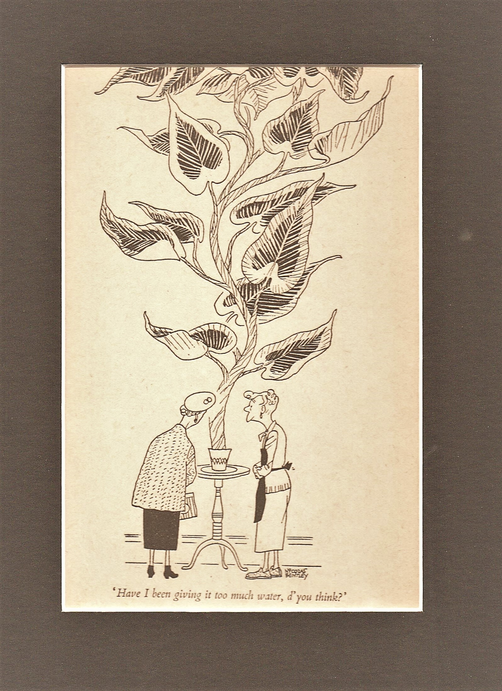 Original Vintage 1957 Nicholas Bentley Caricatures, - Human Cartoons ...