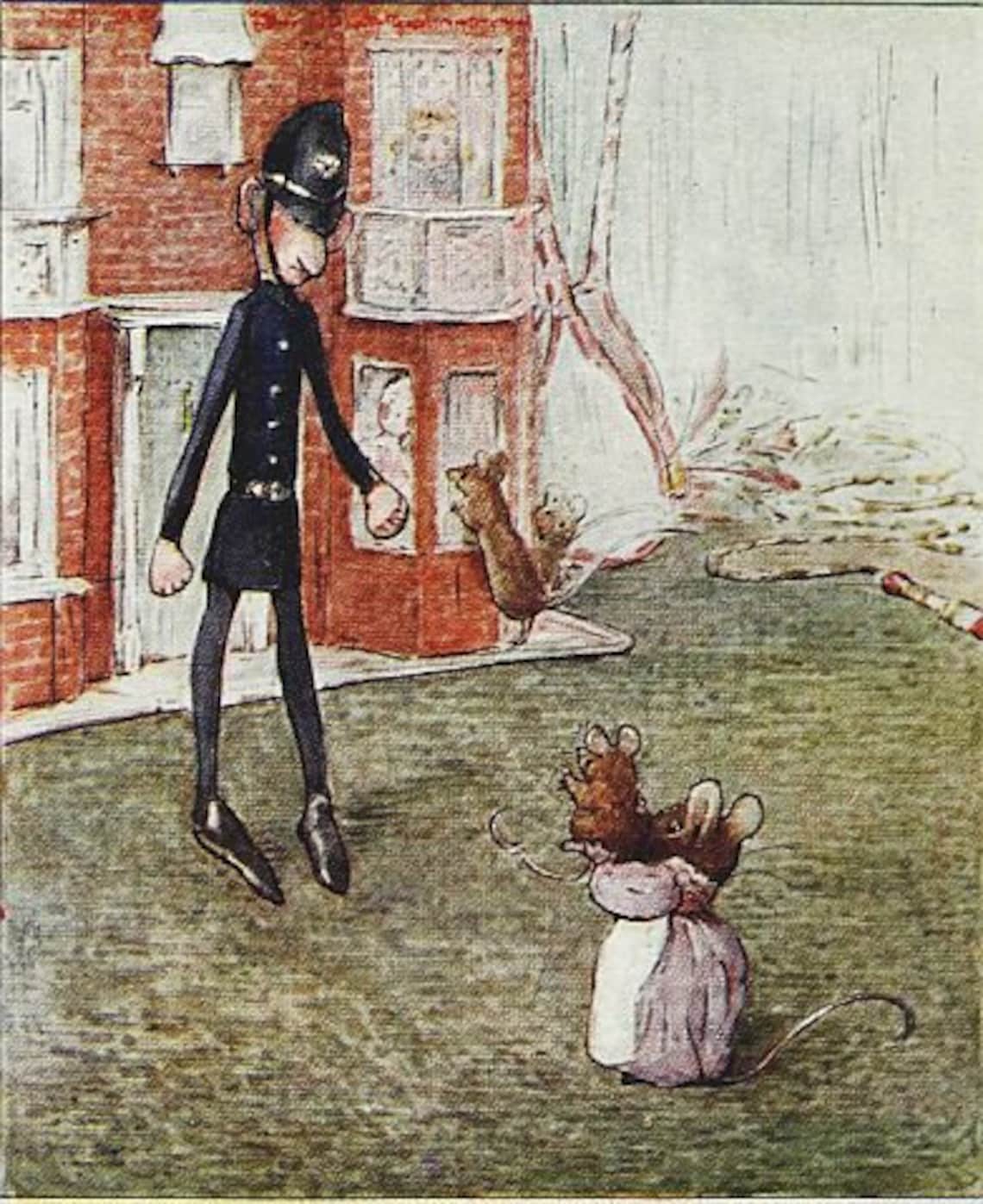 The Tale of Two Bad Mice Original Vintage Print From | Etsy