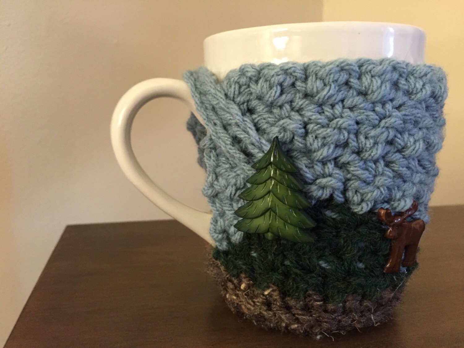 Mountain Moose Cozy Mug Sweater | Coffee | Tea | Cocoa | Cider - Etsy