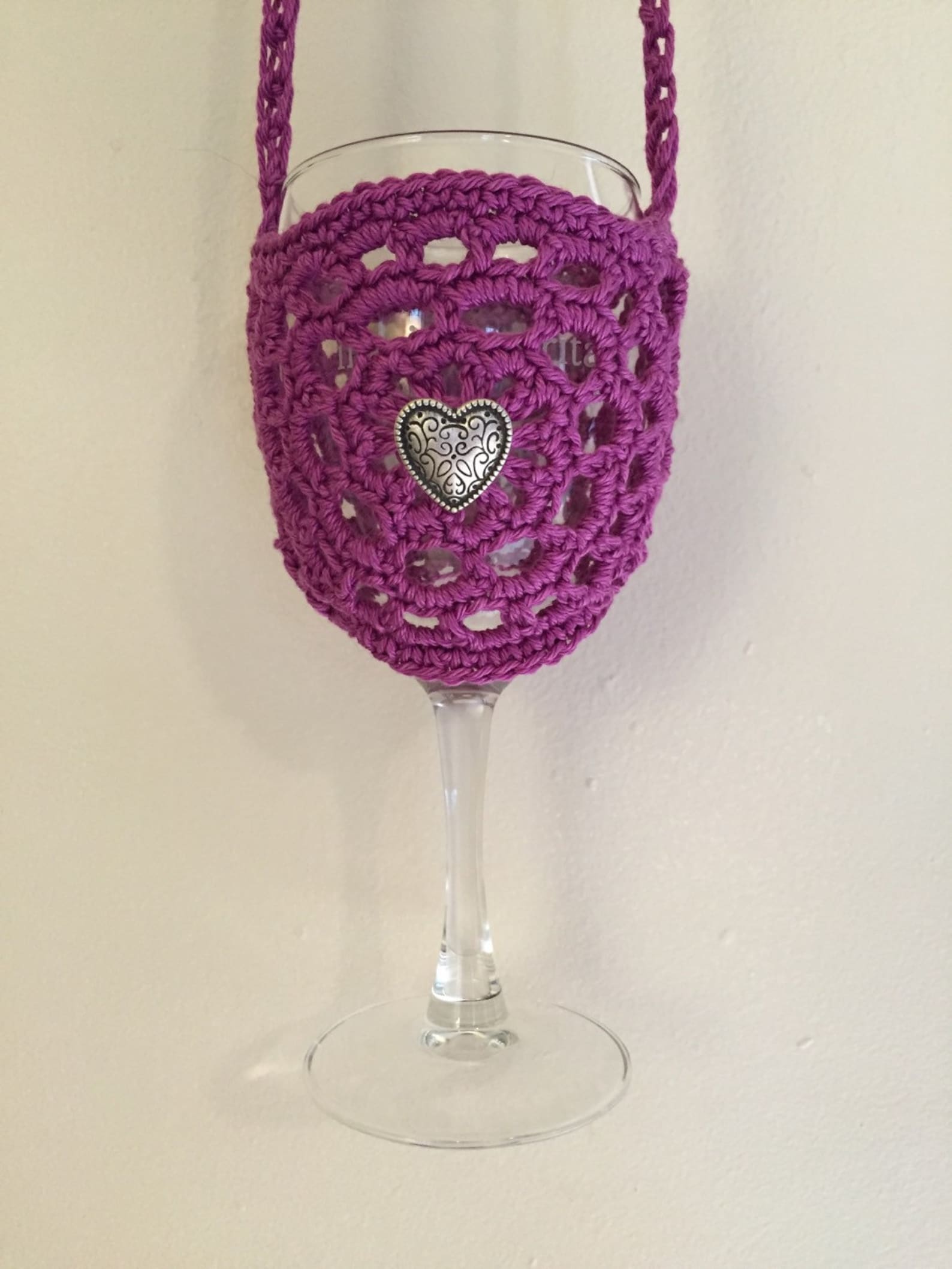 Heart Wine Glass Holder Necklace Wine Tasting Wine Festival Bridal Shower Bachelorette Winery