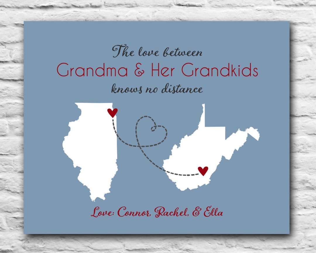 Gift for Grandma, Long Distance Grandparents, Grandmother Gift for ...