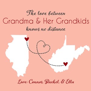 Gift for Grandma, Long Distance Grandparents, Grandmother Gift for ...
