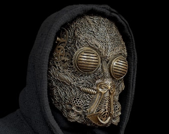Steampunk Mask Apocalyptic Masquerade Scary Face Mask - Etsy