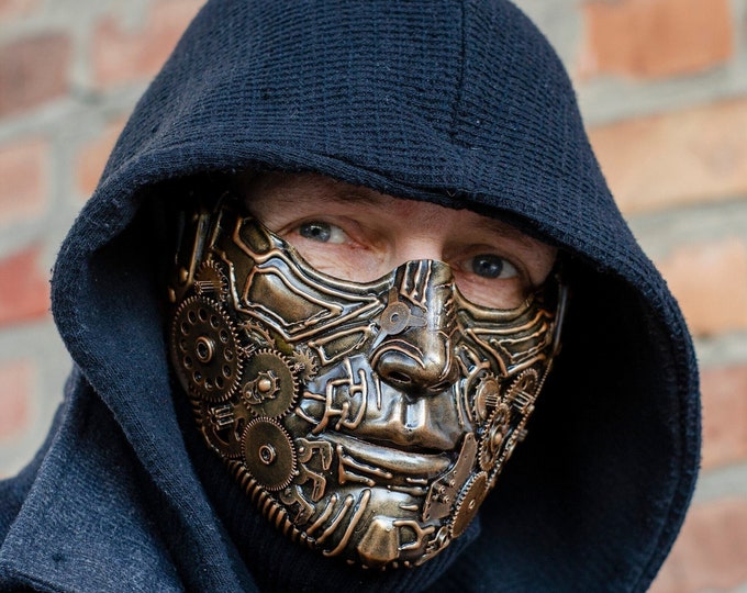 Steampunk Techno Post Apocalyptic Masquerade Mask | Etsy
