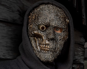 Steampunk Mask Apocalyptic Masquerade Scary Face Mask - Etsy