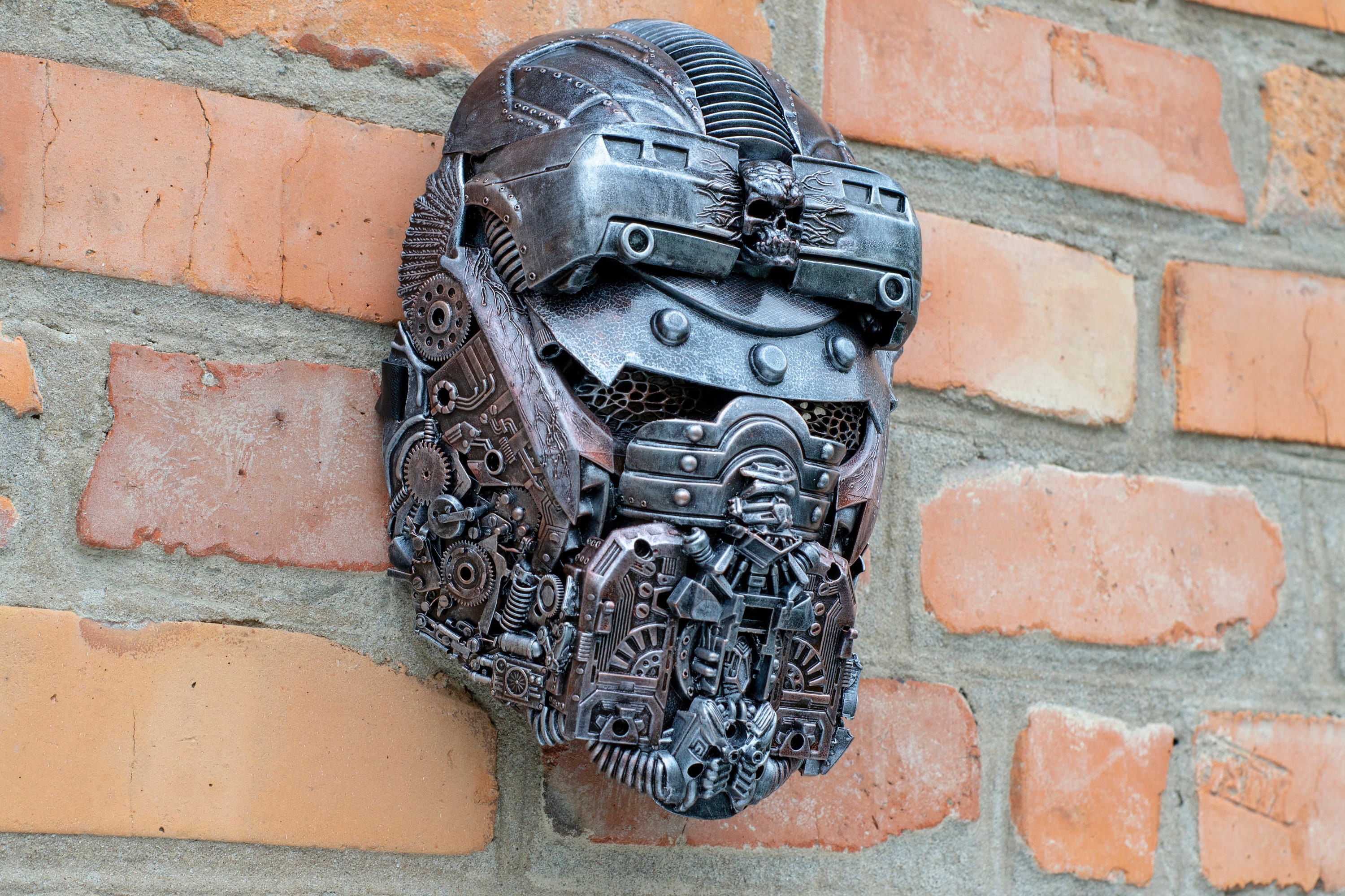Steampunk face mask Techno phantom post apocalypse masquerade | Etsy