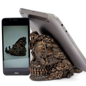 Phone Stand Tablet Stand Skull Steampunk - Etsy