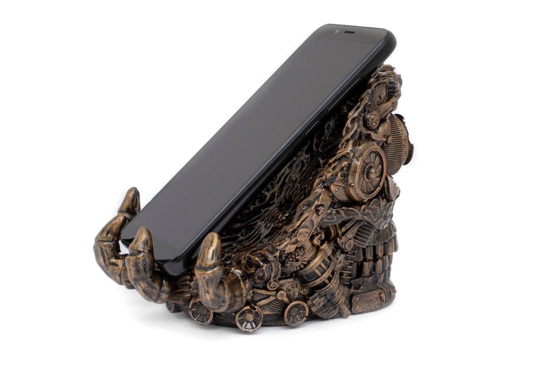 Phone stand Tablet stand Skull Steampunk | Etsy