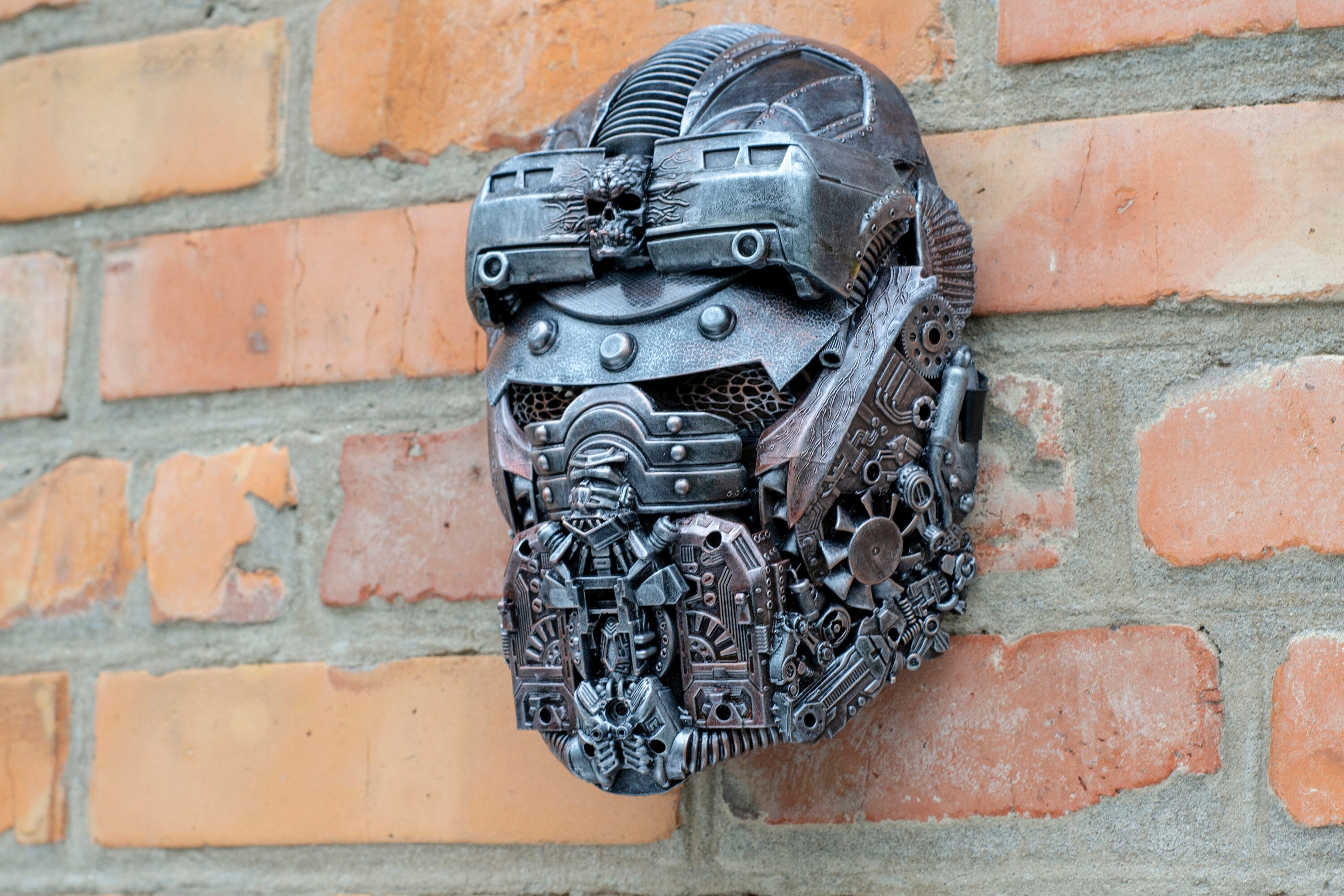 Steampunk face mask Techno phantom post apocalypse masquerade | Etsy