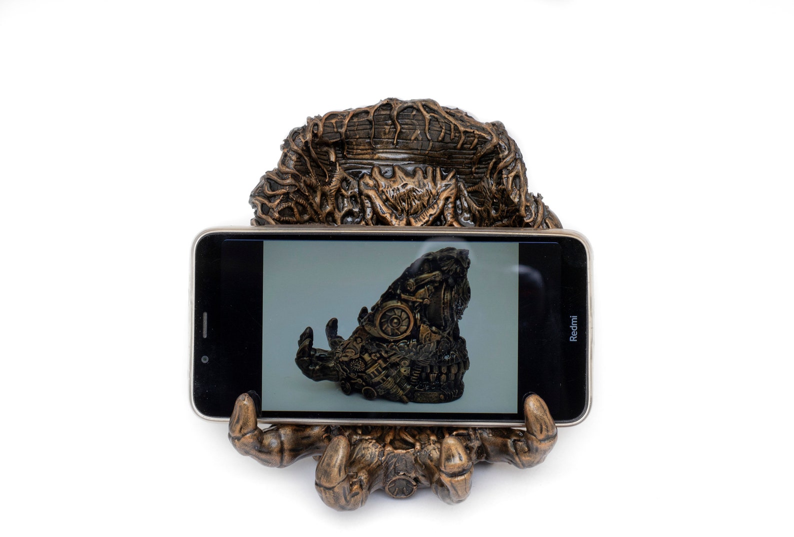 Phone stand Tablet stand Skull Steampunk | Etsy