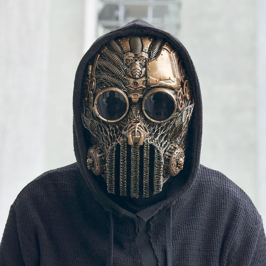 Steampunk Mask Apocalyptic Masquerade Scary Face Mask - Etsy