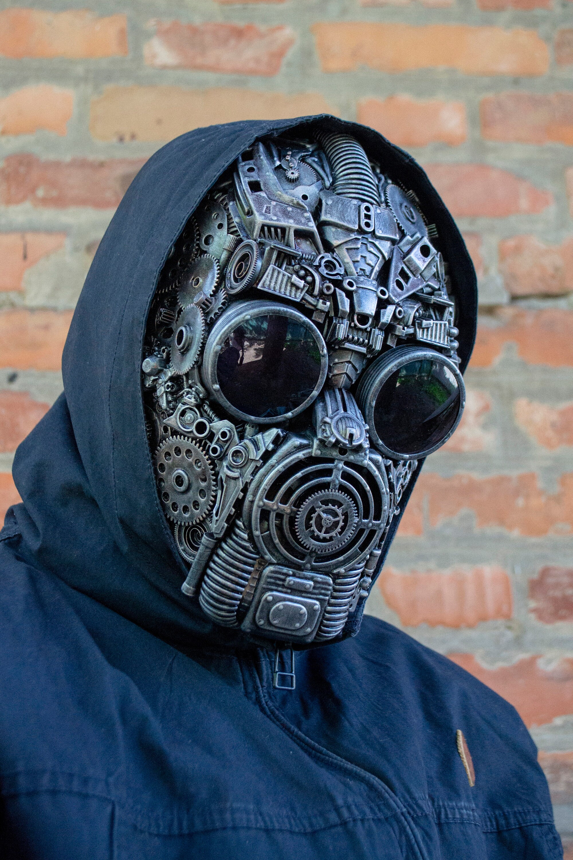 Steampunk mask post apocalypse masquerade mask | Etsy