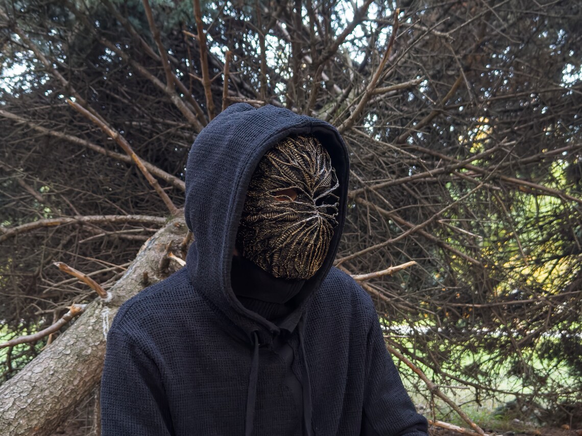 Mask Apocalyptic Masquerade Scary Face Mask - Etsy