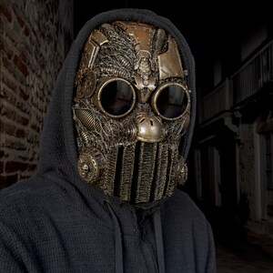 Steampunk Mask Apocalyptic Masquerade Scary Face Mask - Etsy