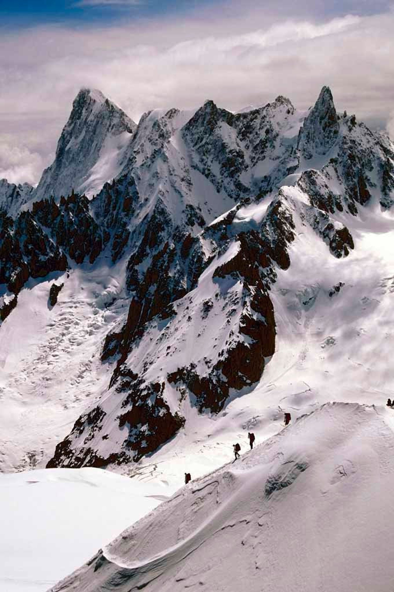 Chamonix Aiguille Du Midi Mont Blanc Massif French Alps France ...