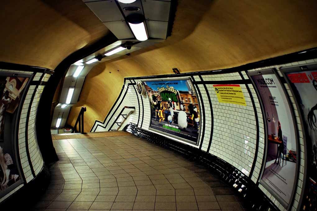 Empty London Underground Station England Photograph Picture Print - Etsy
