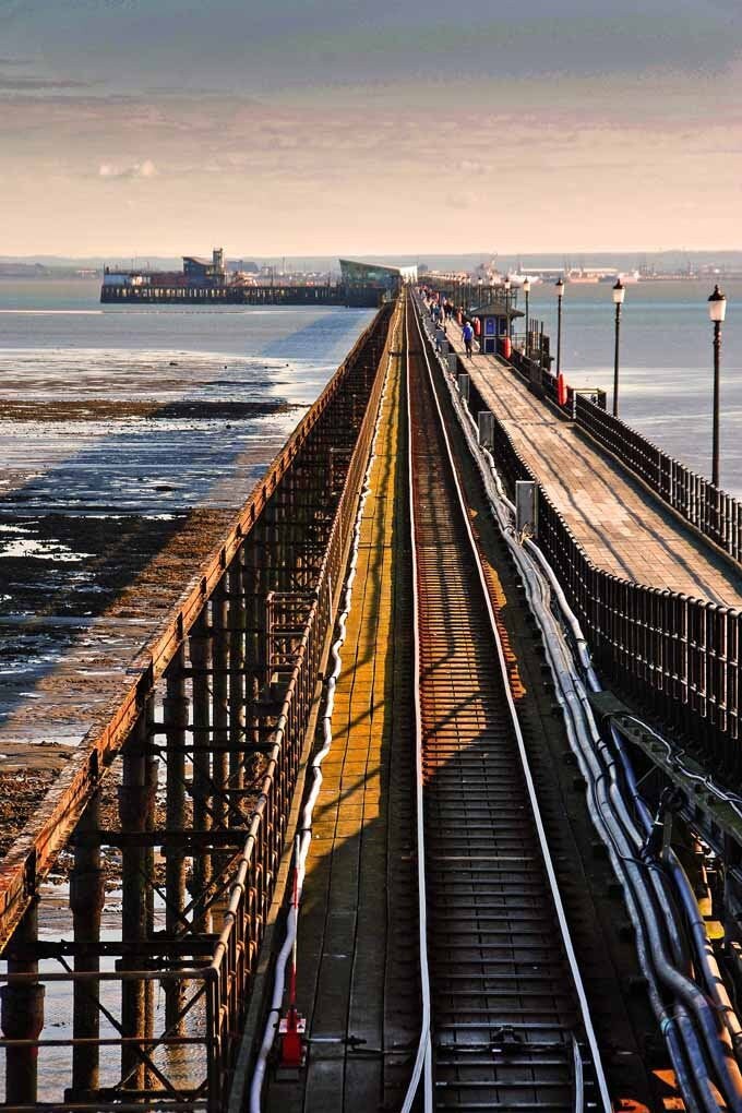 Southend on Sea Pier Beach Essex England UK Photograph Picture - Etsy