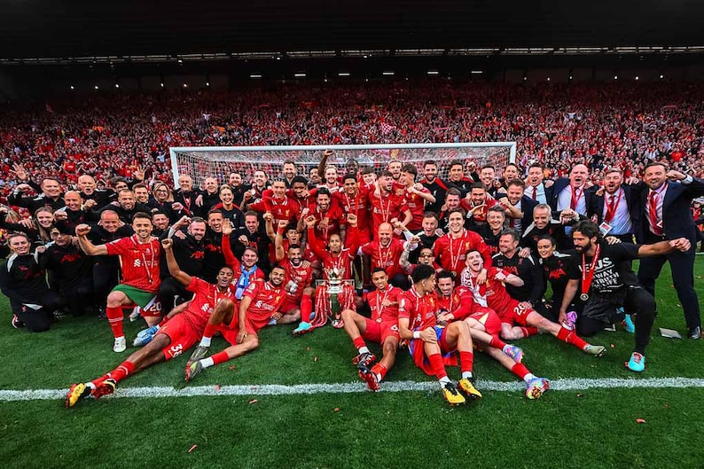 Liverpool FC Premier League Champions 2025 Anfield Photograph Picture ...