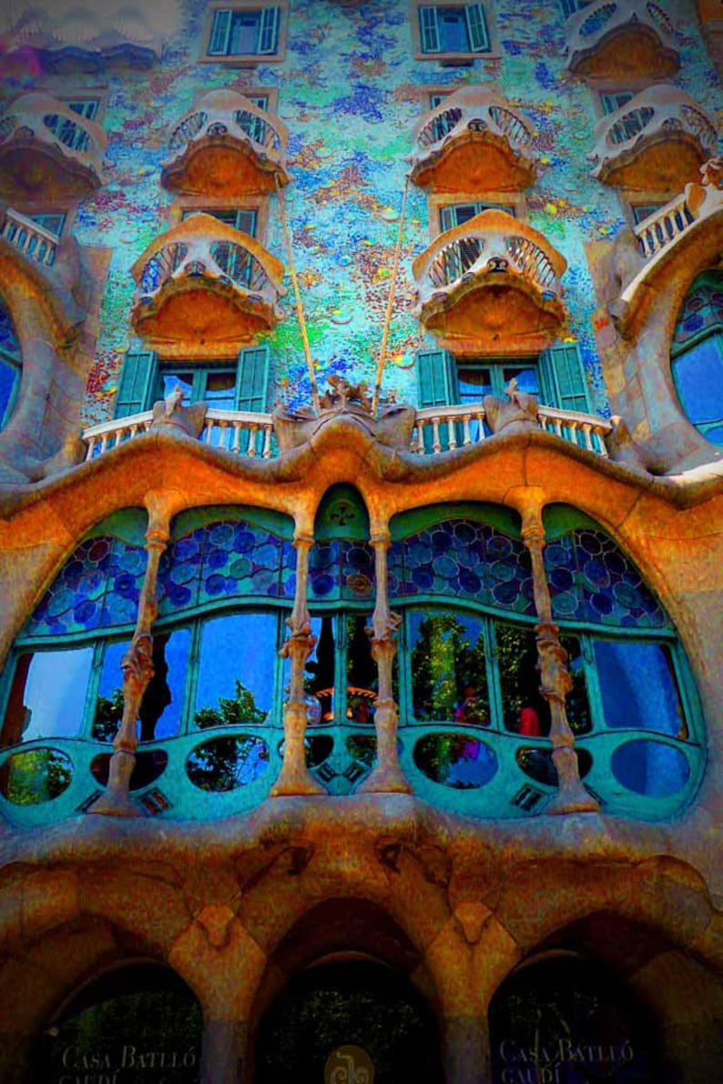 Casa Batllo Antoni Gaudi Building Barcelona Catalonia Spain Photograph ...