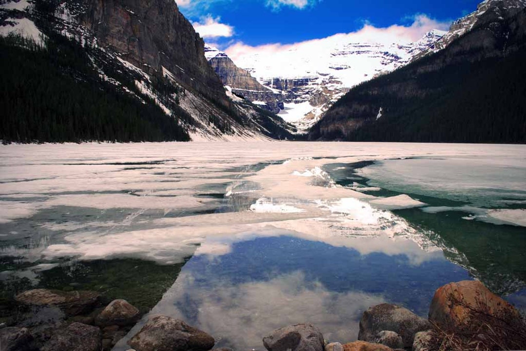 Lake Louise Victoria Glacier Banff National Park Alberta Canada ...