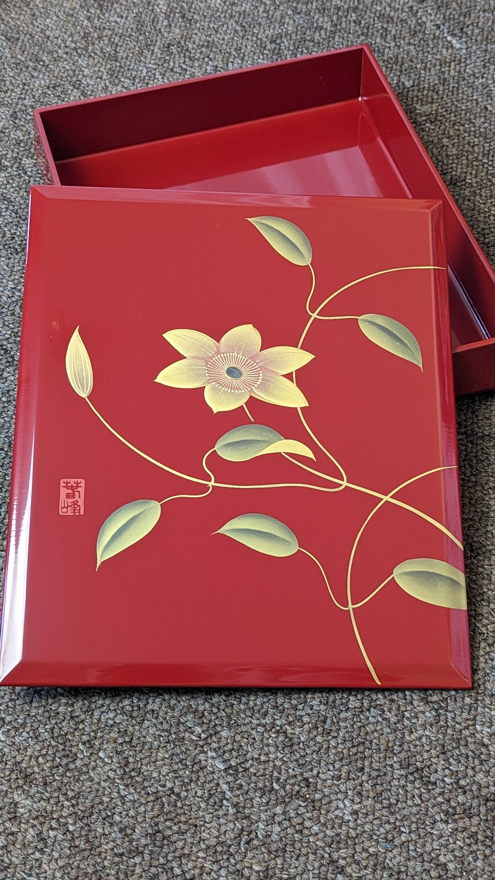 Vintage Japanese Makie Lacquered Box - Etsy