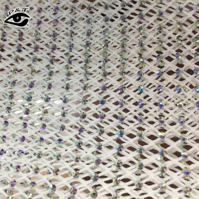 Bling Rhinestone Mesh Stretchable Rhinestone Fabric 45x115cm - Etsy