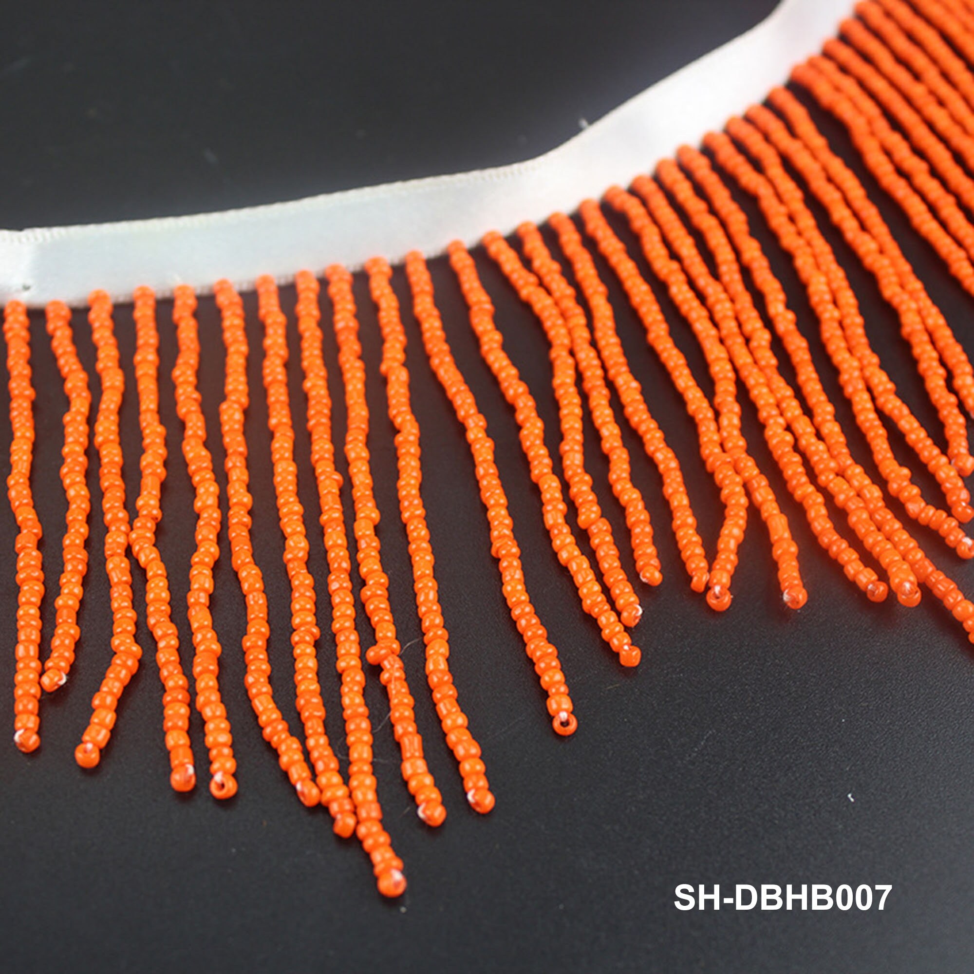 Free Shipping 4 Colors 1 Yard Handmade Wave Shape Tassel Trim Glass ...