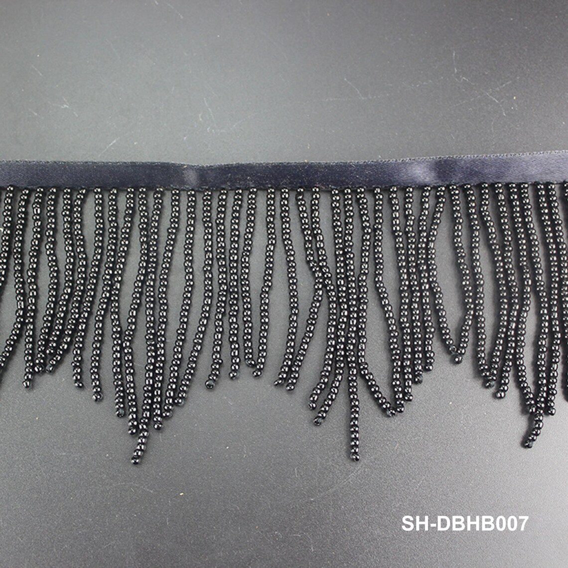 Free Shipping 4 Colors 1 Yard Handmade Wave Shape Tassel Trim Glass ...